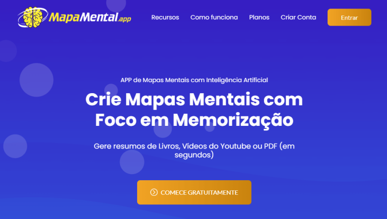 Gerar Mapa Mental de Áudio ou Vídeo com IA
